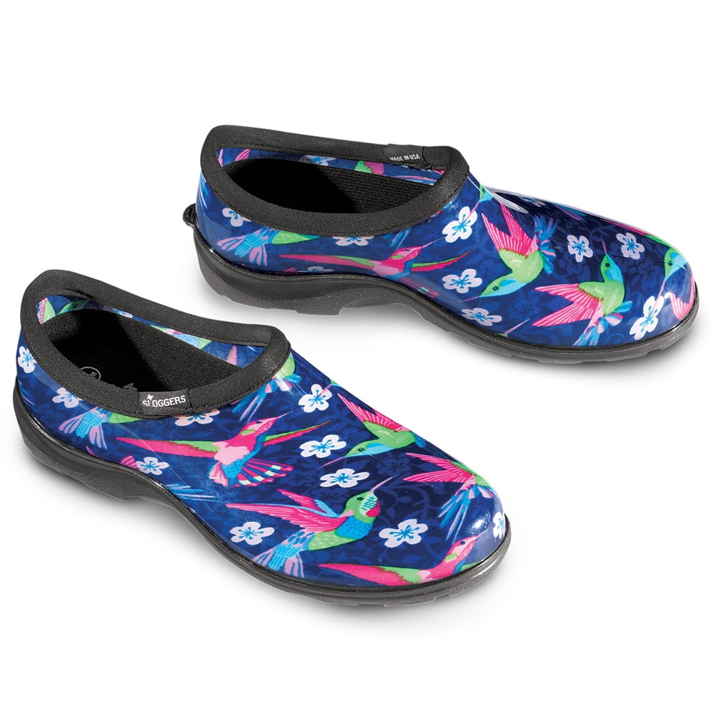 sloggers waterproof rain & garden clogs shoes, hummingbird, 6 ...