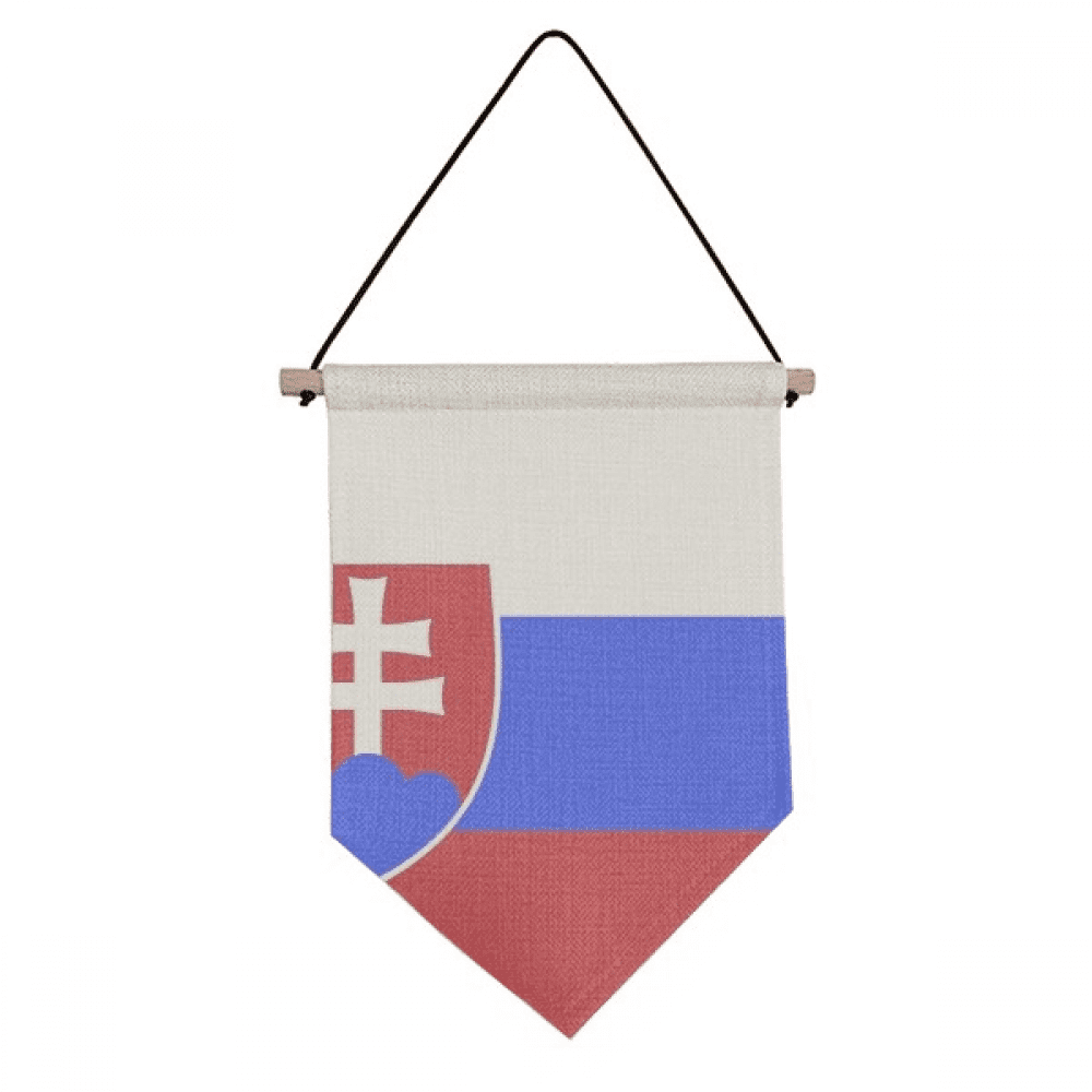 slovakia national flag eu country Canvas Flag Hanging Wall Art Decor ...