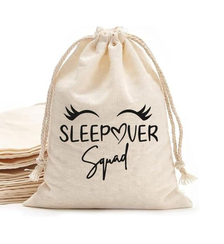 slumber Party Favor Bags, girls pajama party sleepover squad favor bag ...