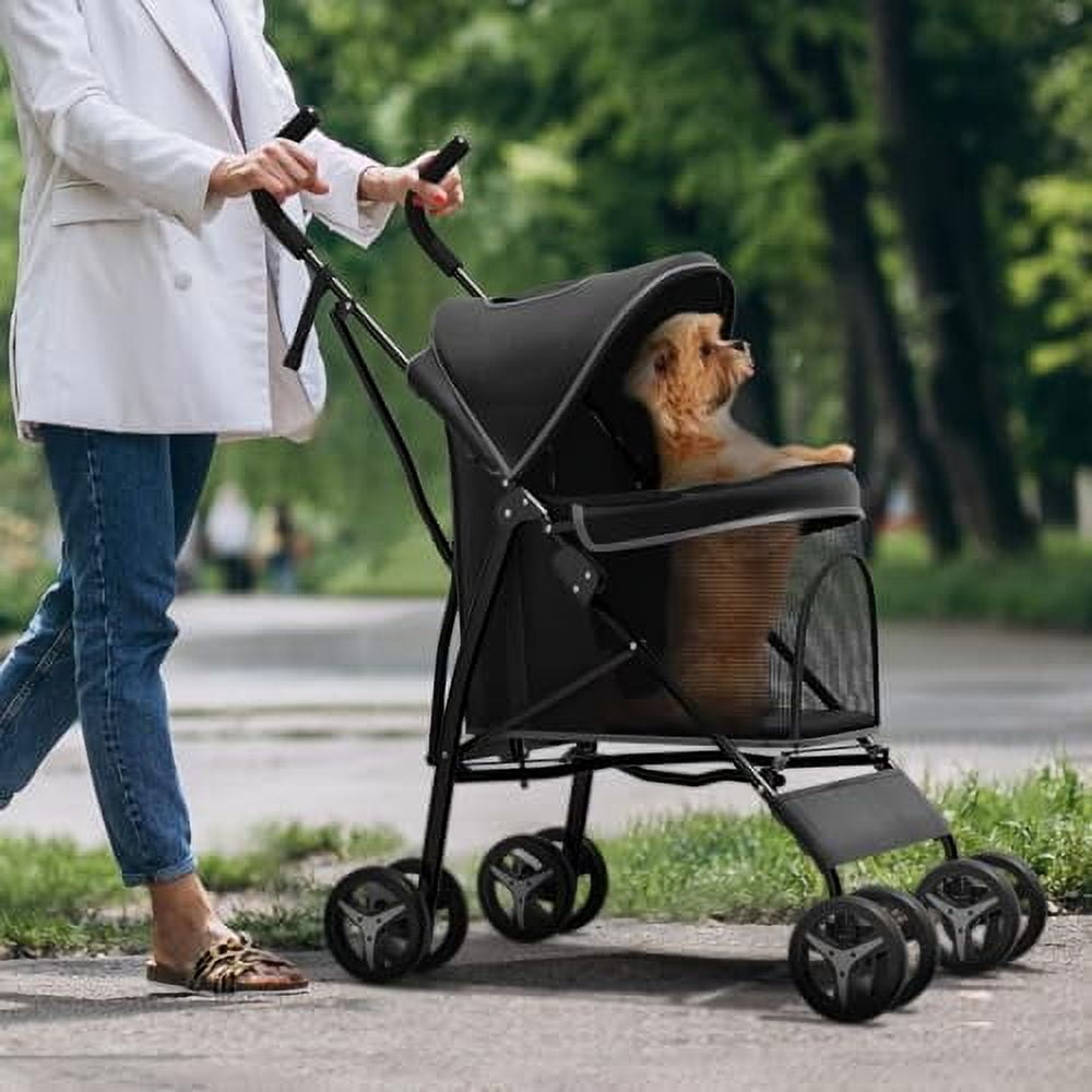 small dog stroller for small dogs 10 lbs -22lbs puppy stroller medium ...