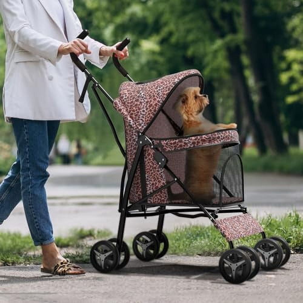 small dog stroller for small dogs 10 lbs -22lbs puppy stroller medium ...