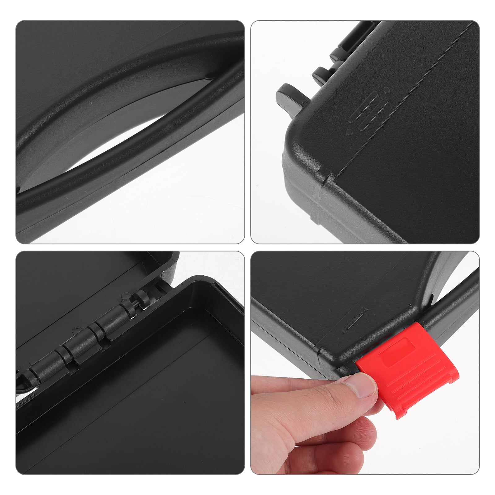HAKIDZEL Hard Case Tool Box Black Plastic 1Pcs Portable - Walmart.com