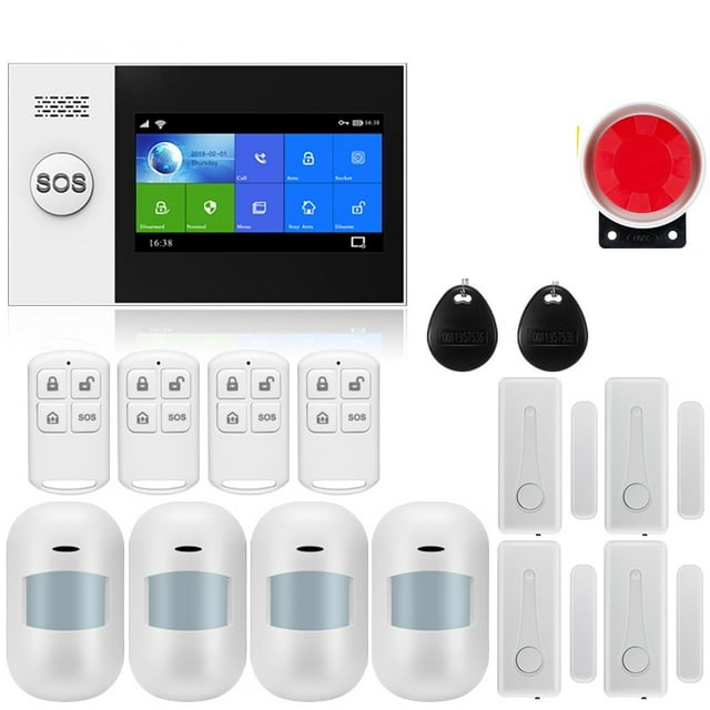 smart alarm APP Remote Control Alarm Panel Switchable 9 Language ...