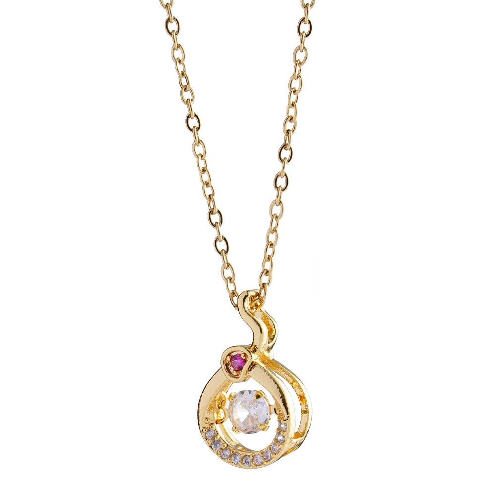 smart necklace female cute little animal titanium steel clavicle chain ...