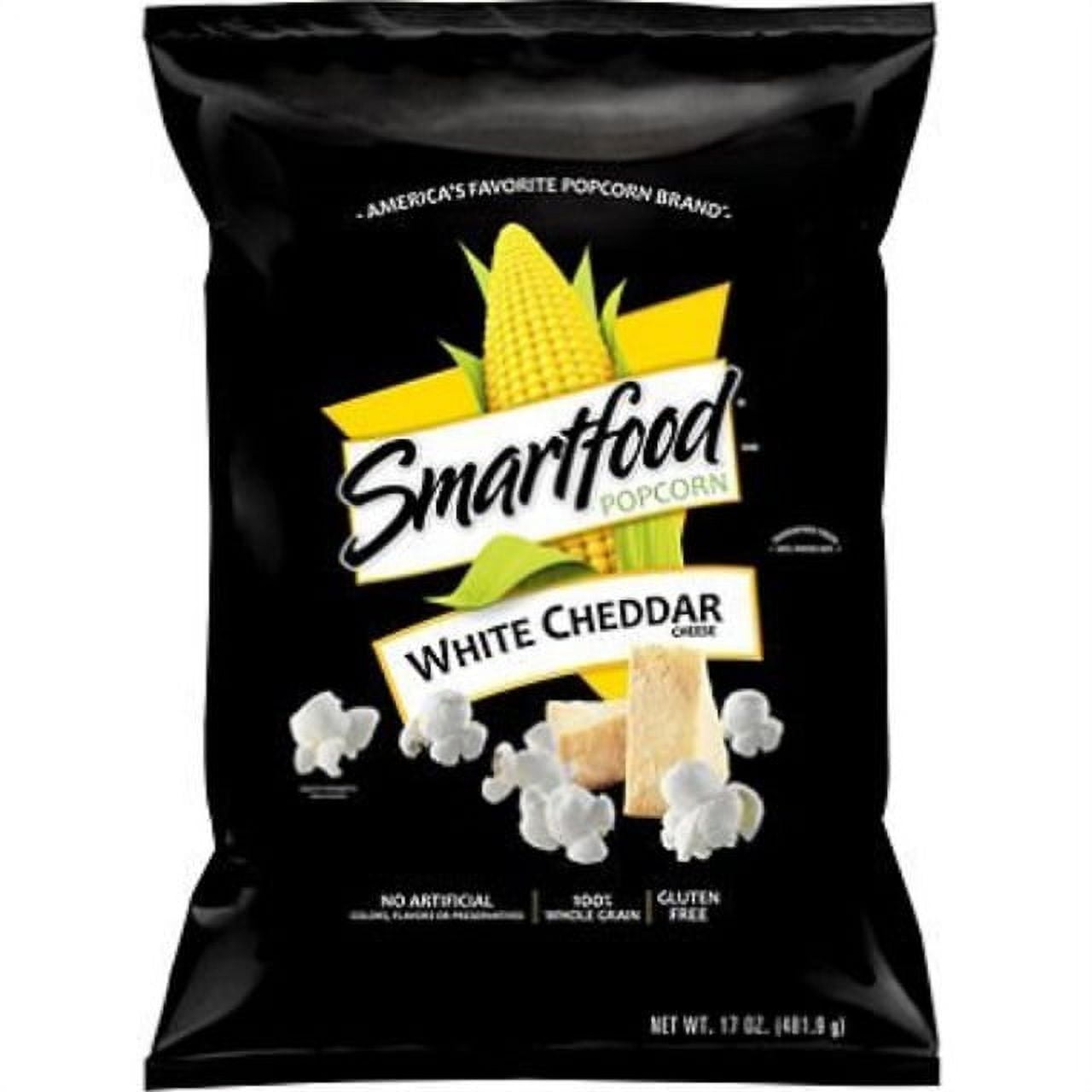 Smartfood White Cheddar Popcorn, 17 oz Pack of 2, Air-Popped Whole ...