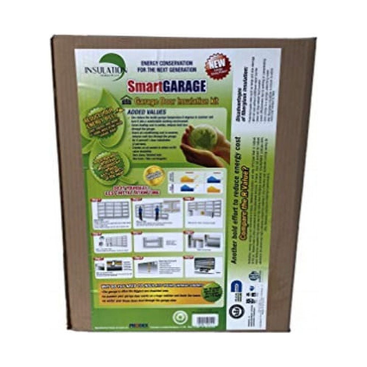 SmartGARAGE Reflective Garage Door Insulation Kit, 18'x7' Size, R-Value ...