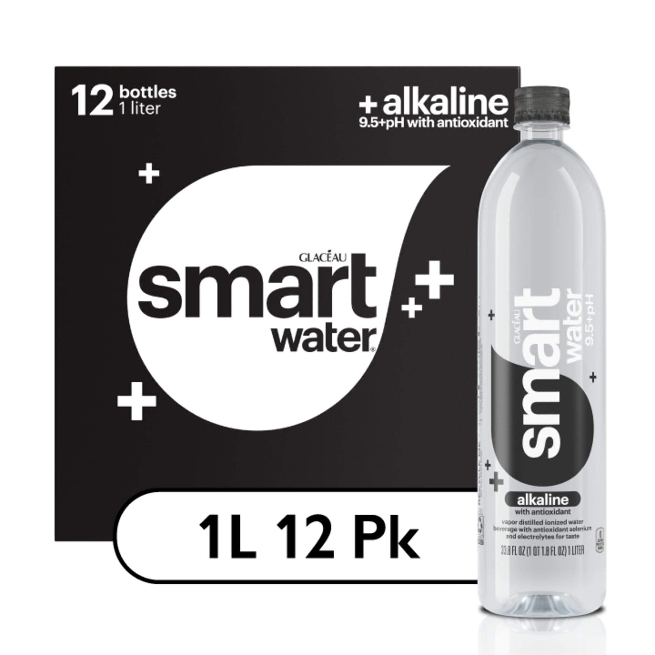 Smartwater Alkaline Antioxidant Ionized Electrolyte Vapor-Distilled ...