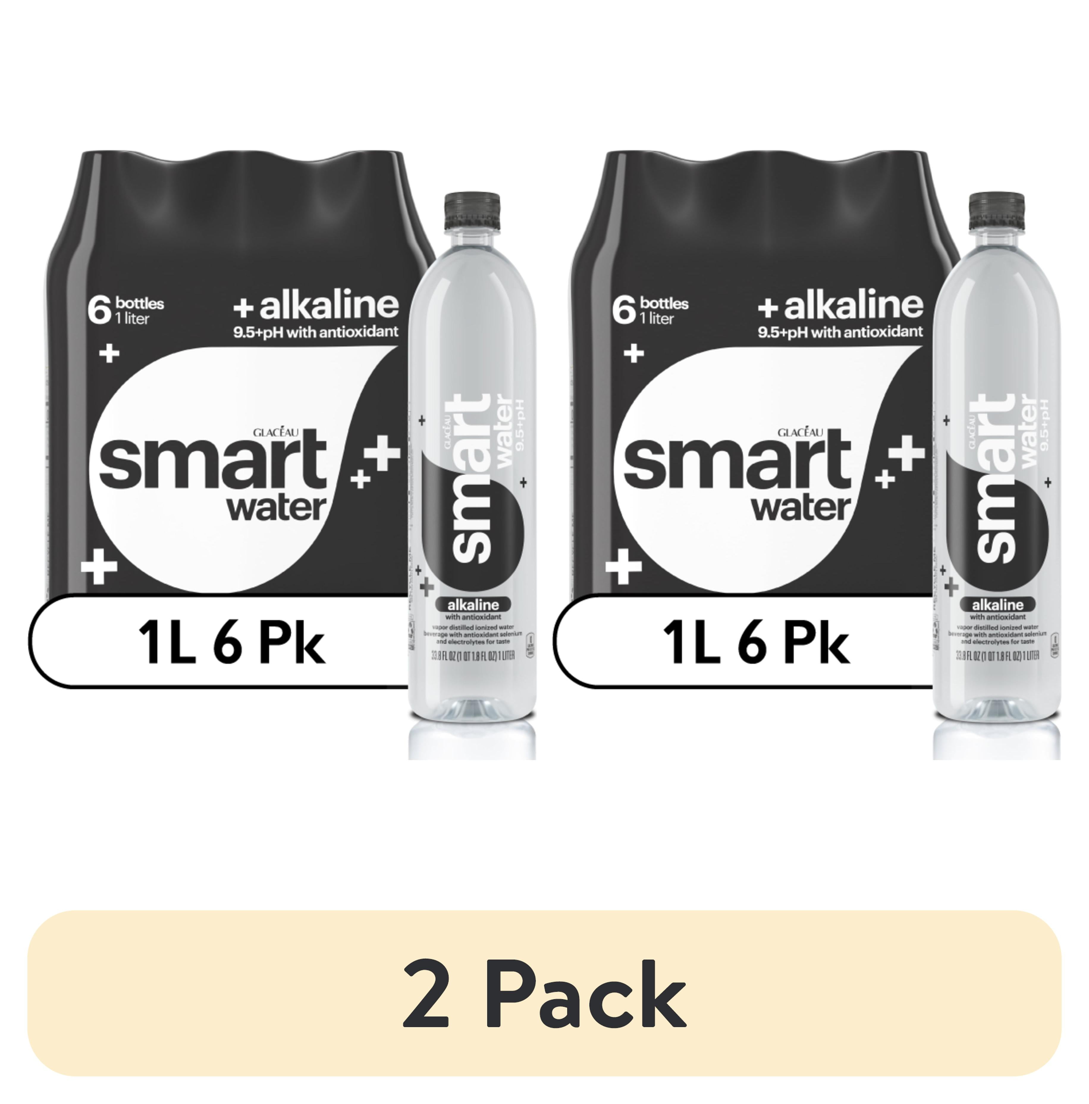 (2 pack) smartwater alkaline with antioxidant ionized electrolyte vapor ...