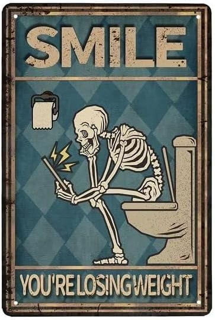 you're losing weight - smile sign - Funny Bathroom Decor Wall Art ...