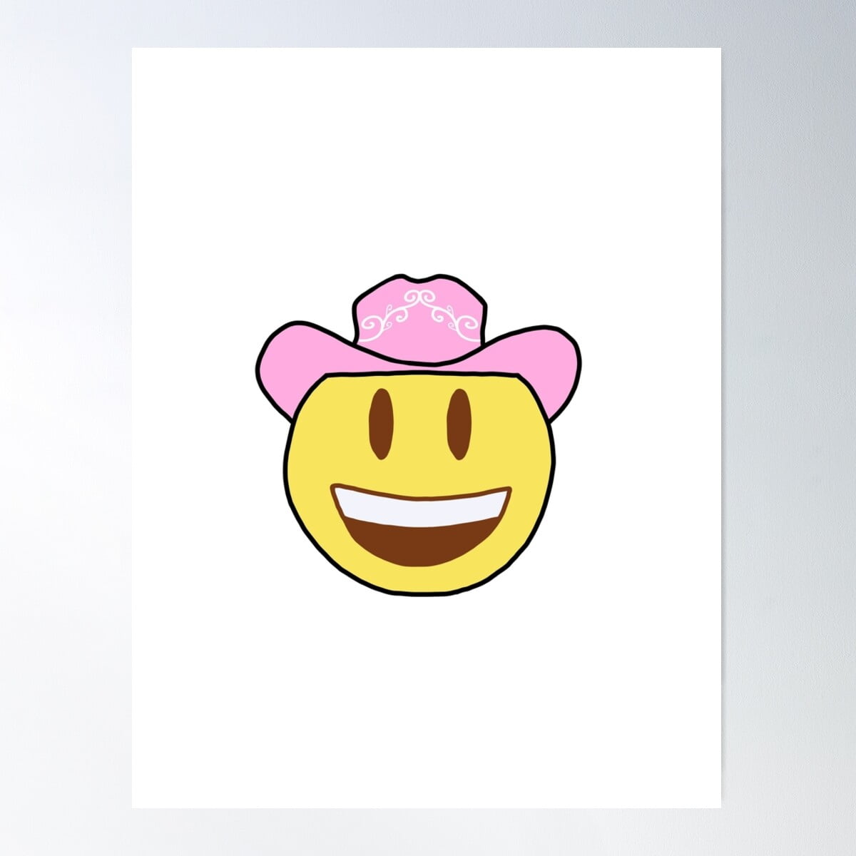 smiley cowgirl Poster, 24x36 UNFRAMED - Walmart.com