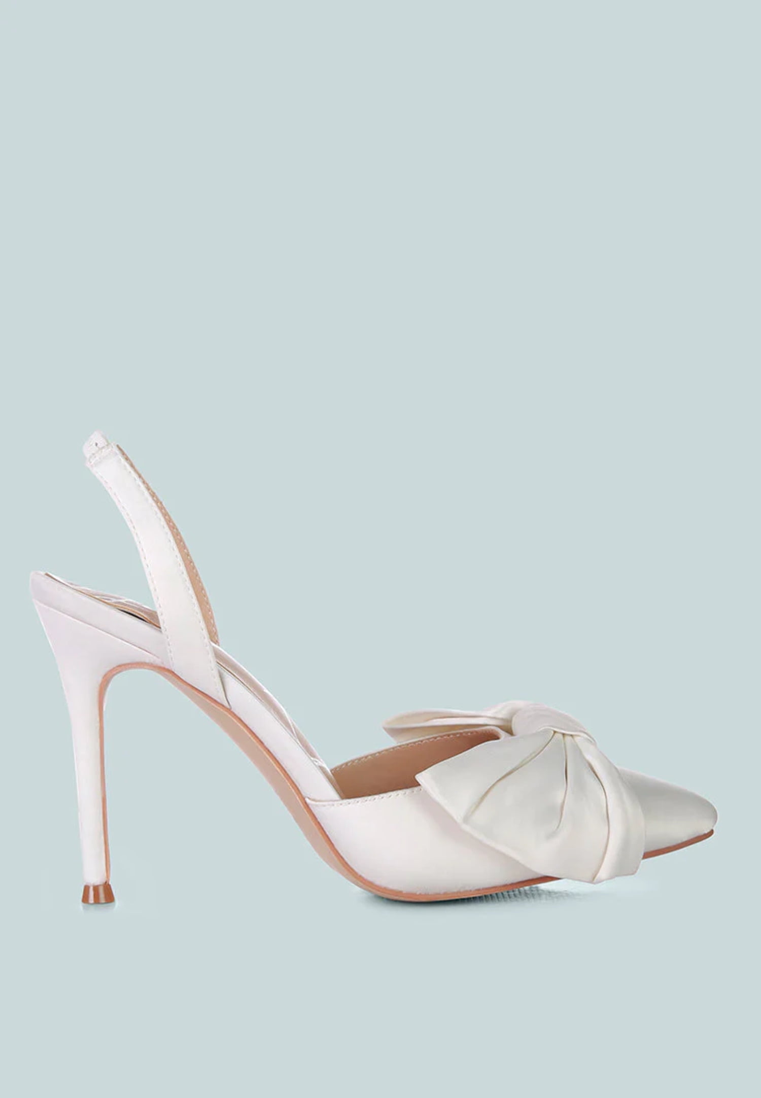 smitten bow stiletto heel slingback sandals - Walmart.com