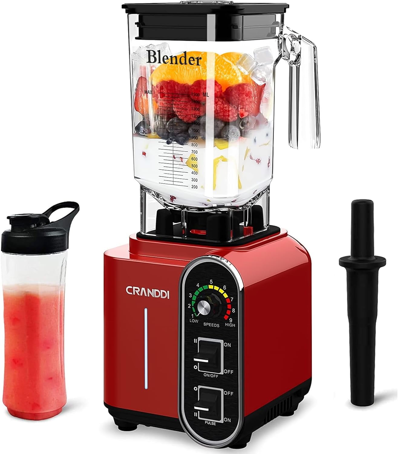**smoothie blender 52oz, 1800 watt commercial blenders for kitchen ...