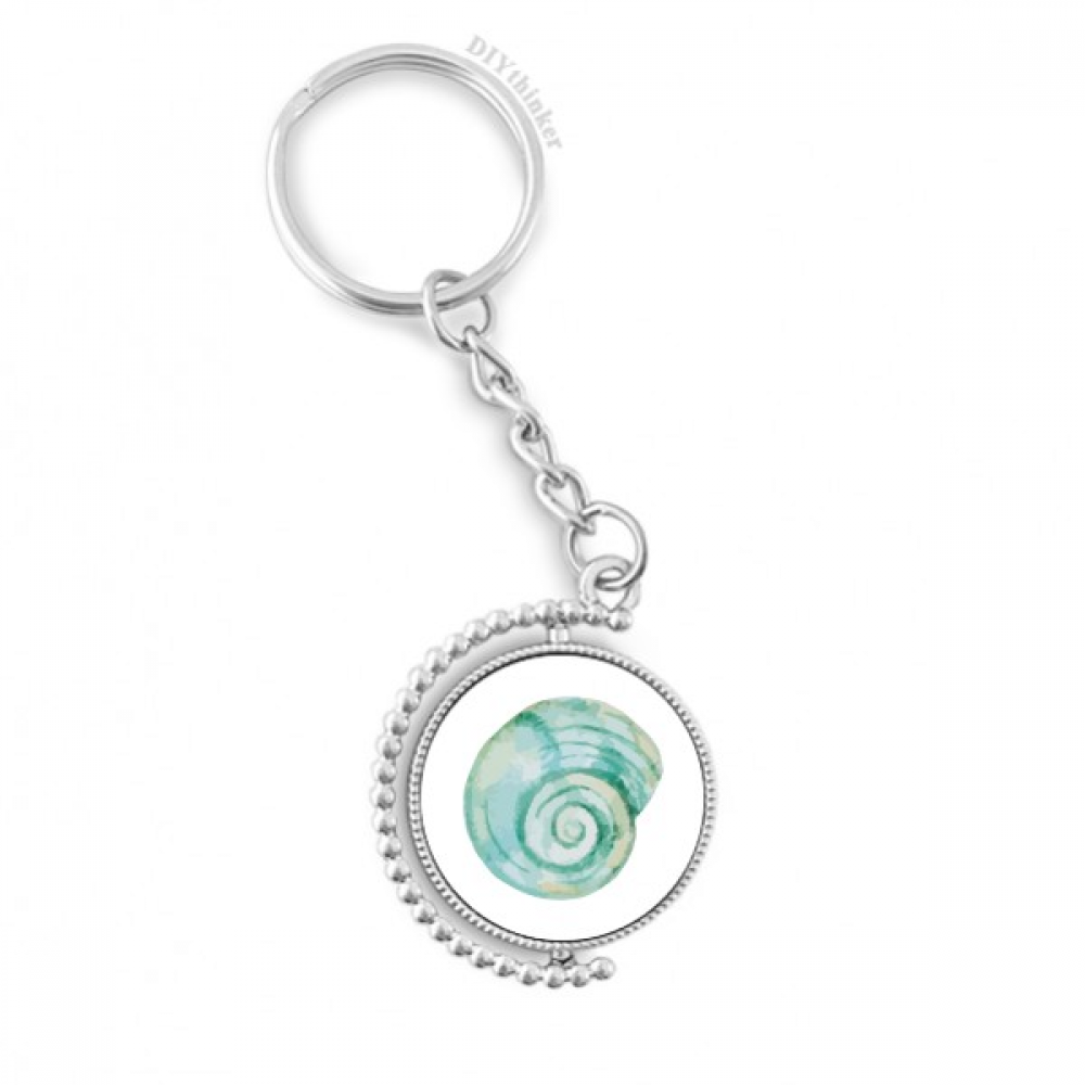 snail marine life blue illustration rotatable keyholder disc ...