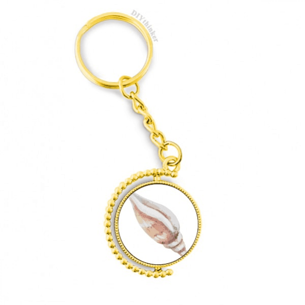 snail marine life colorful illustration metal connector key chain ...