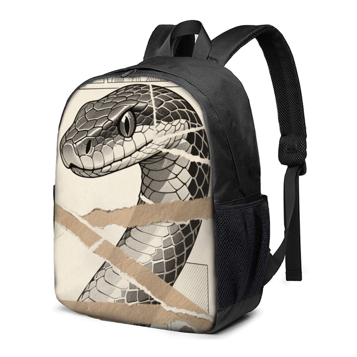 snake Cartoon single layer backpack, cute laptop casual travel backpack ...