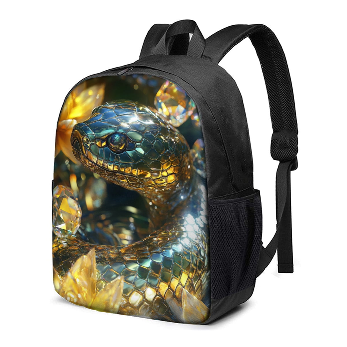 snake Cartoon single layer backpack, cute laptop casual travel backpack ...