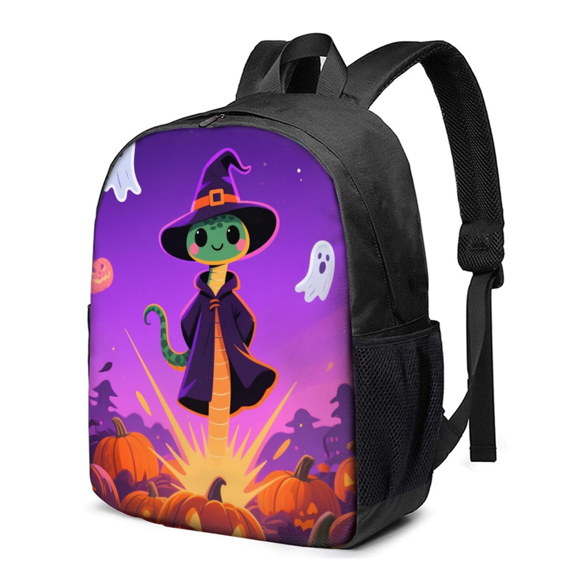 snake Cartoon single layer backpack, cute laptop casual travel backpack ...