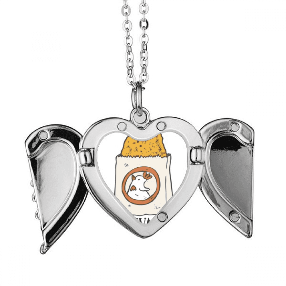snake food fried chicken taiwan angel wings necklpendant fashion ...