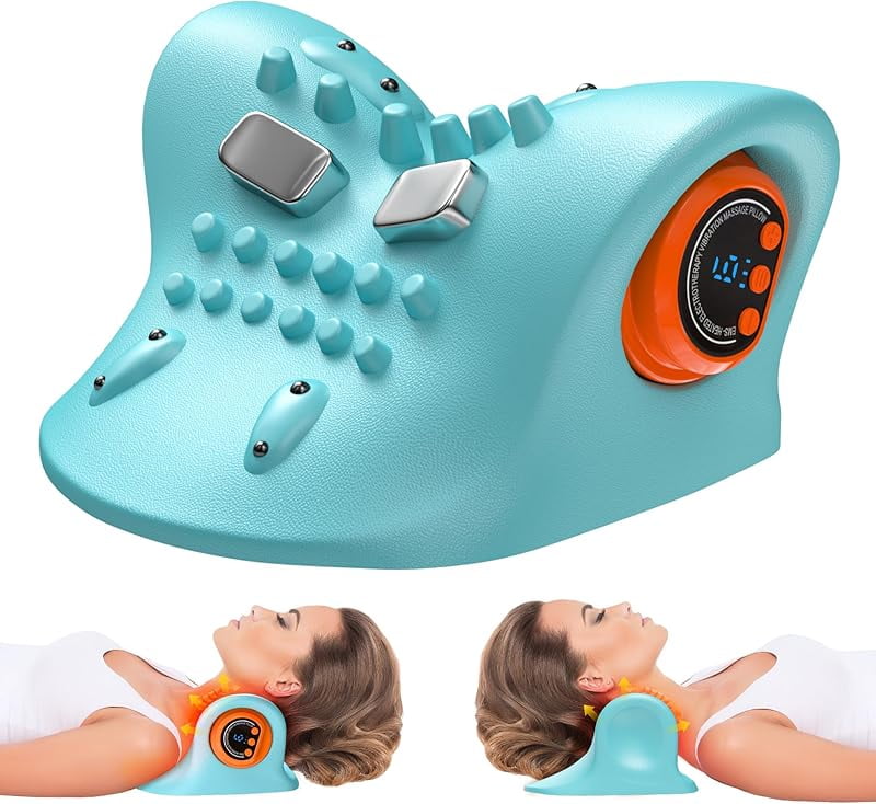 snawowo 3-in-1 Cervical Neck Massager with Heat - Acupoint Shoulder ...