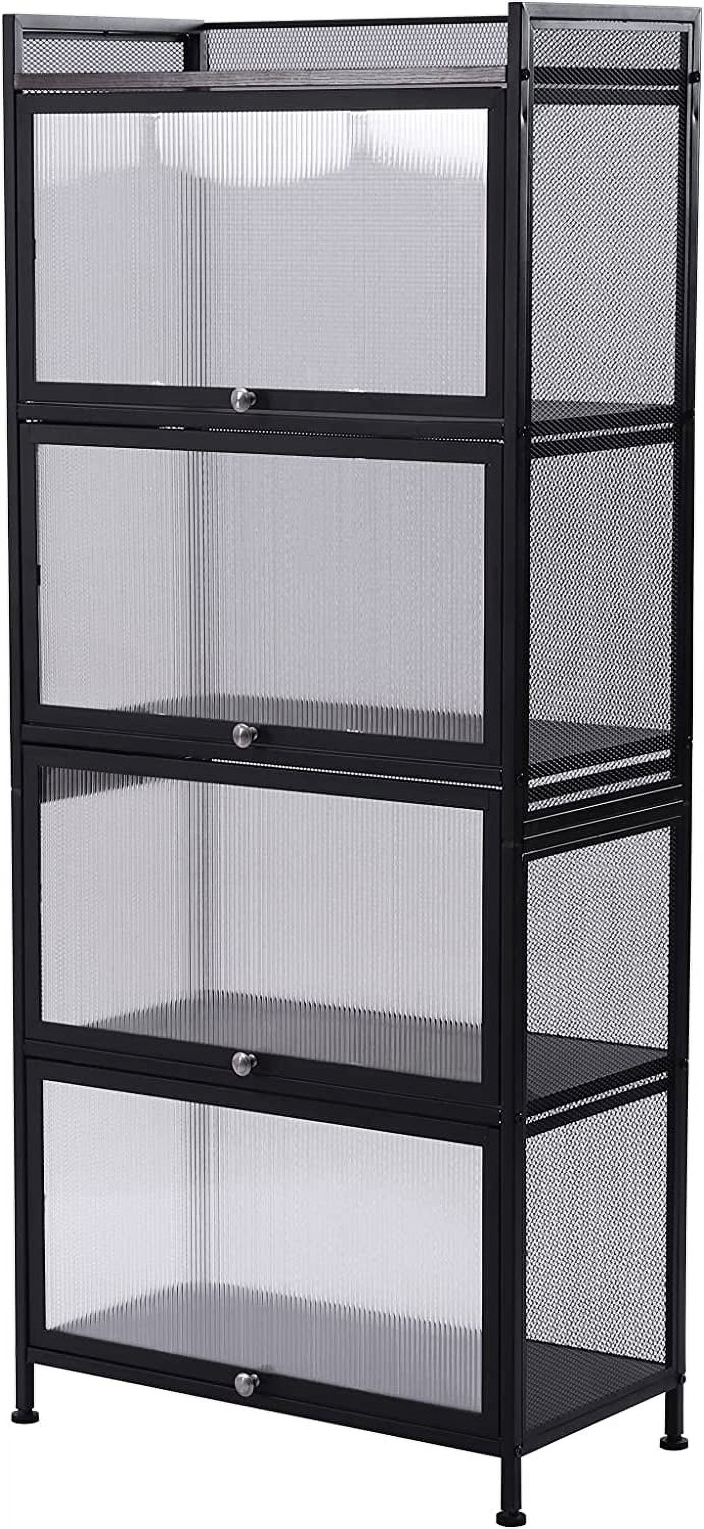 snbywihxnm Bakers Rack With Storage Bakers Racks For Kitchens 4-Tier ...