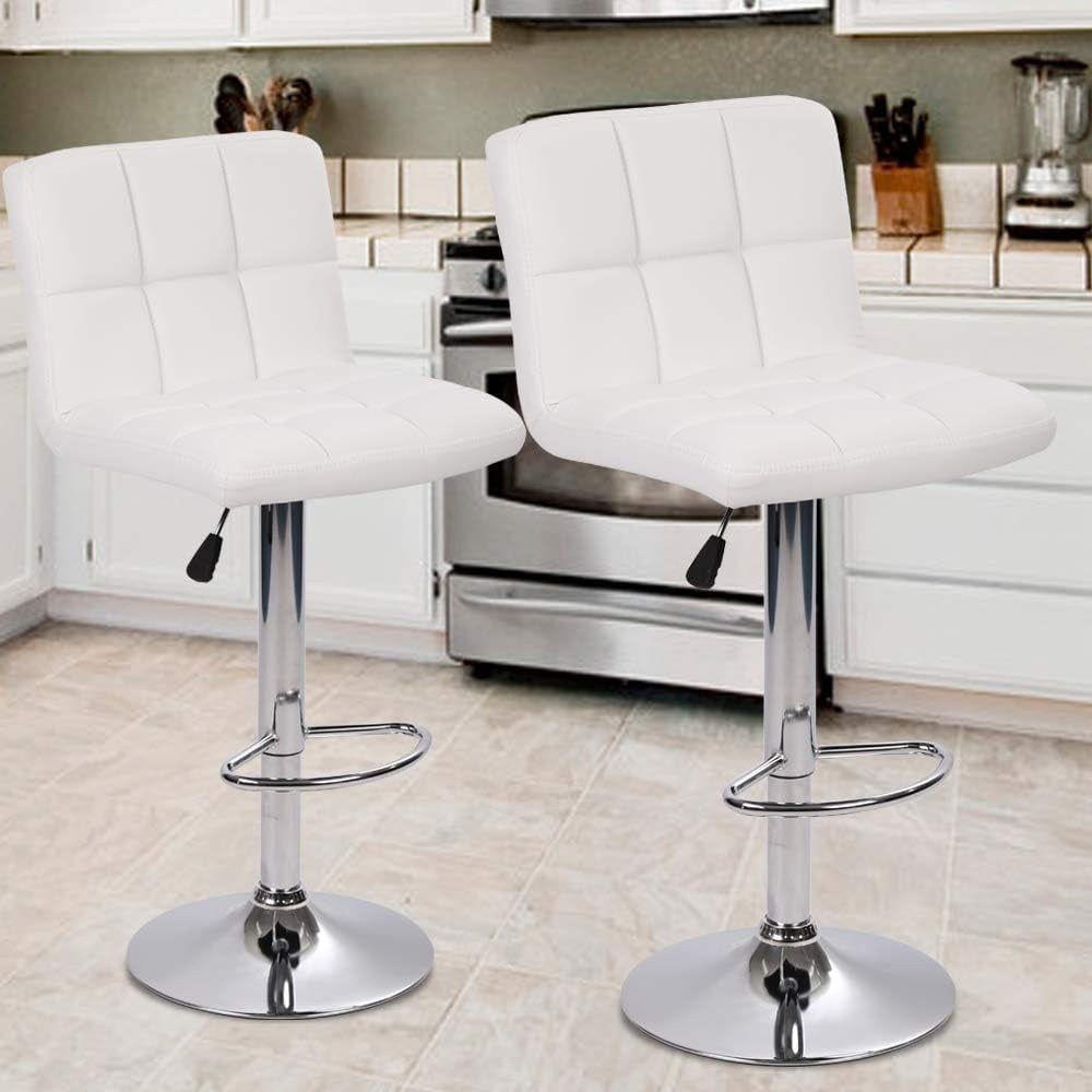 snbywihxnm Bar Stools Swivel Height Adjustable Counter Stools with Back ...
