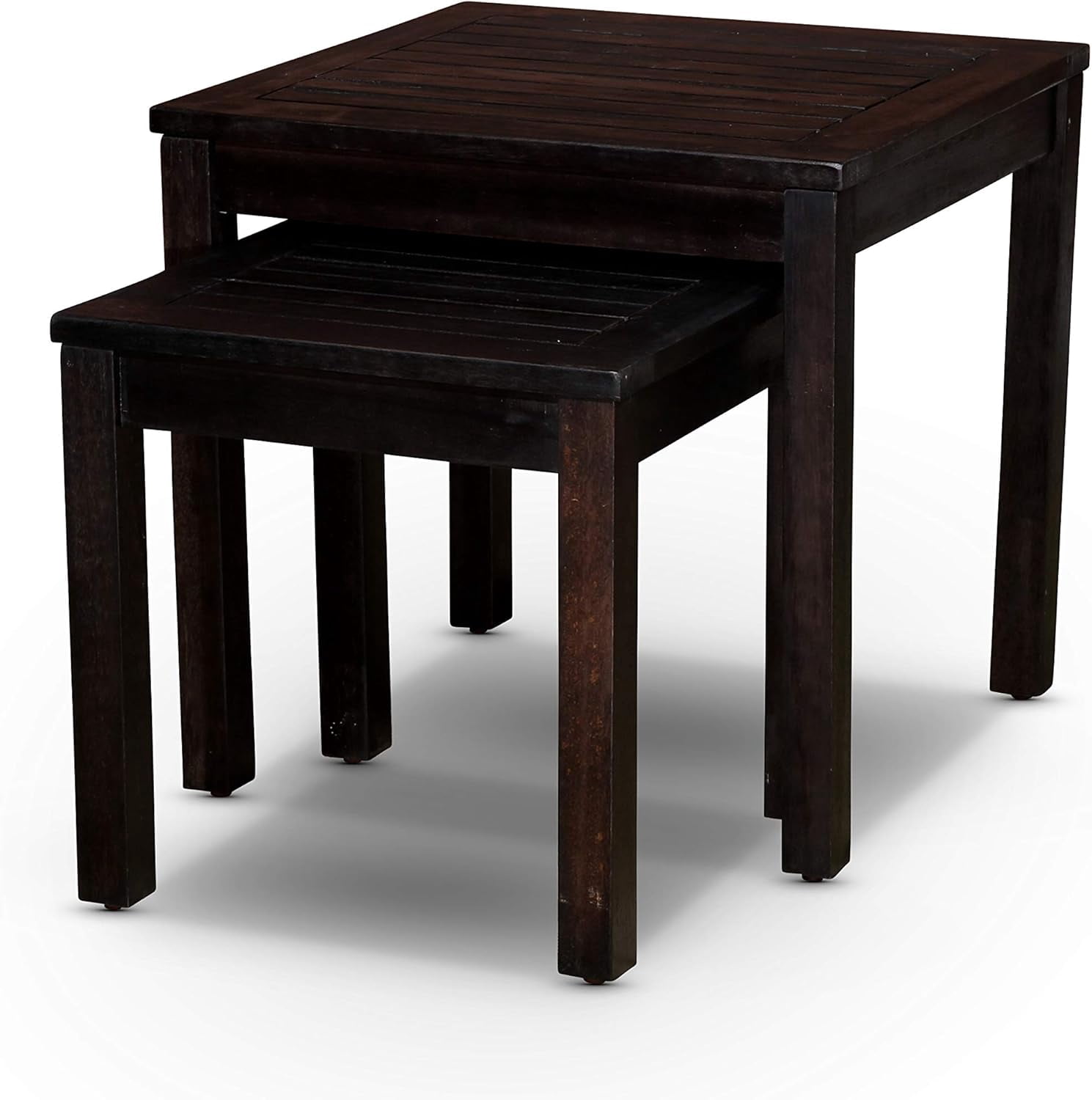 snbywihxnm Outdoor Living Longs Peak 2-Piece Eucalyptus Nesting Tables ...