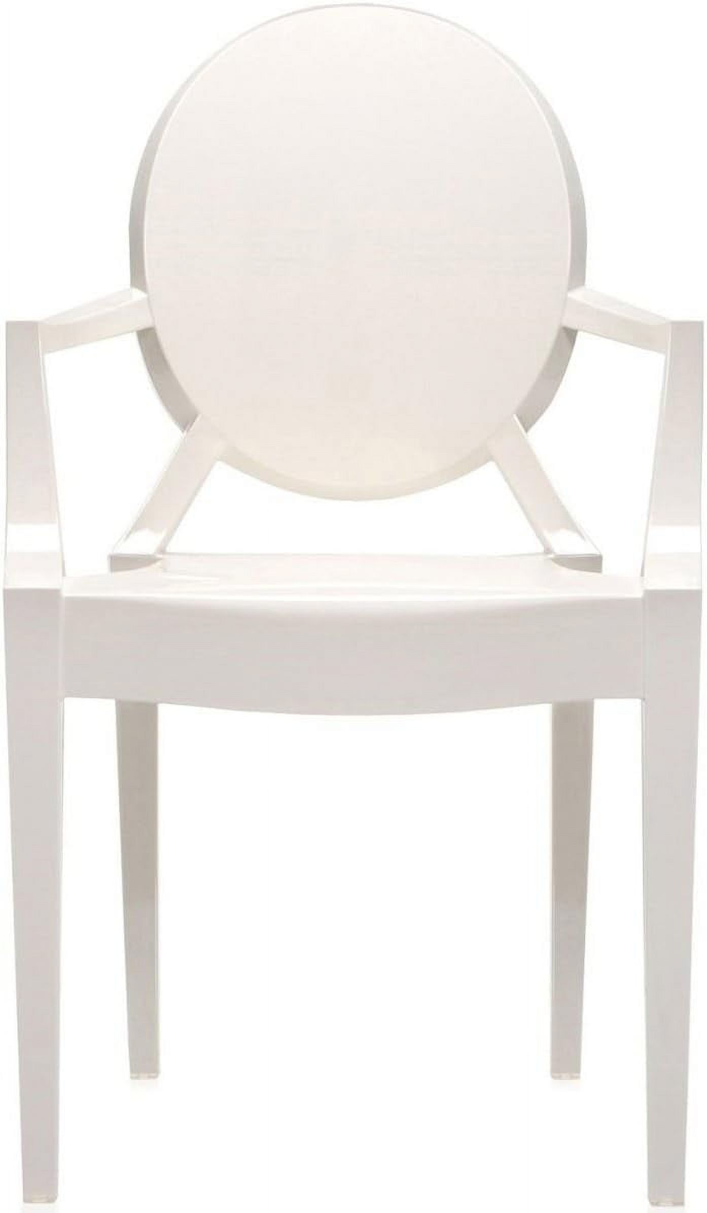 snbywihxnm White - Modern Contemporary Louis XIV Dining Chair Armchair ...