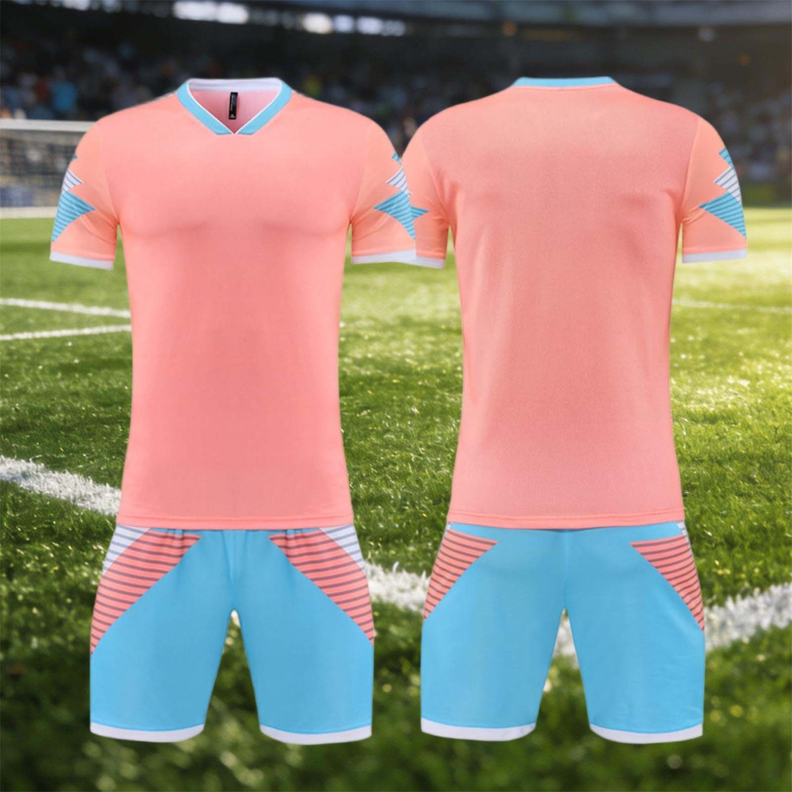 snilers Boys 2-Pack Jersey Soccer Knit Set Kids Football Training Sport ...