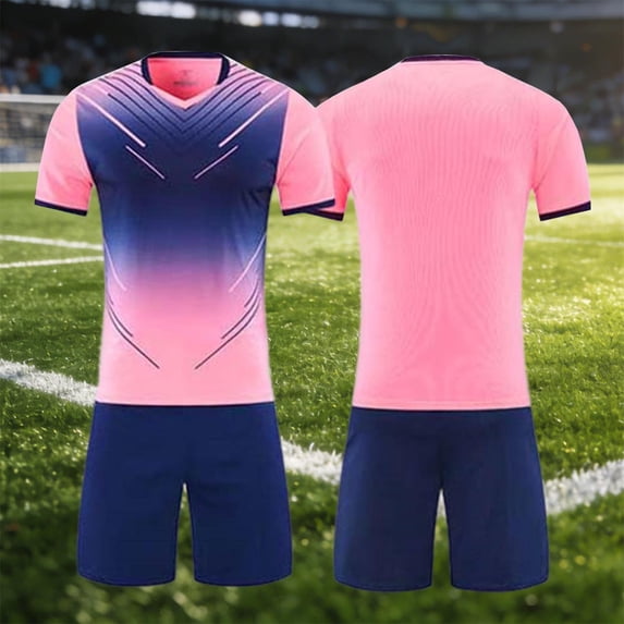 snilers Boys 2-Pack Jersey Soccer Knit Set Kids Football Training Sport ...
