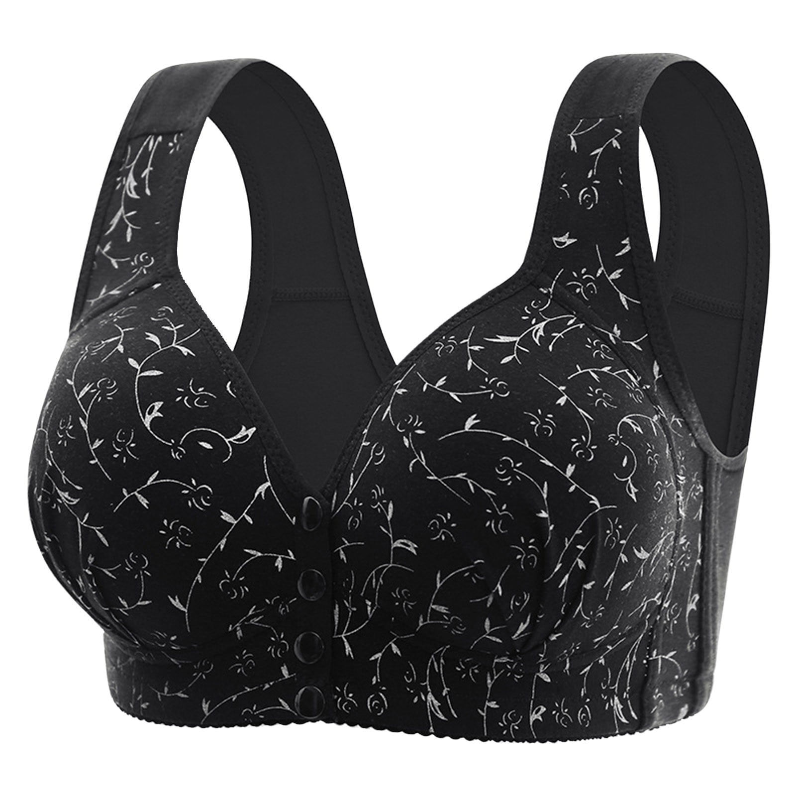 snilers Daisy Bras for Older Women Comfy Convenient Front Closure Bras ...