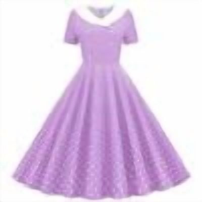 snilers Girls Vintage 1950s Dress Double Breasted Short Sleeve Polka ...