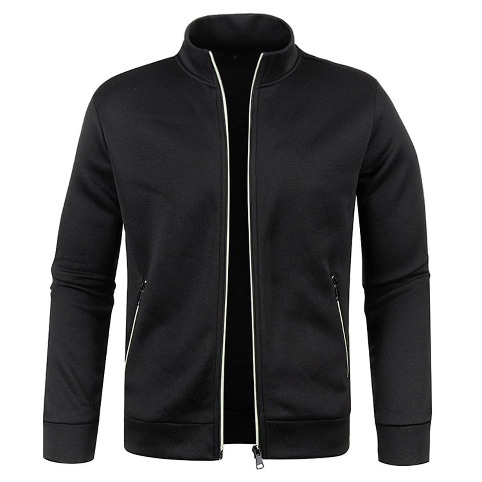 snilers Mens Jacket Zip-up Front Knit Cardigans Jackets Lightweight ...