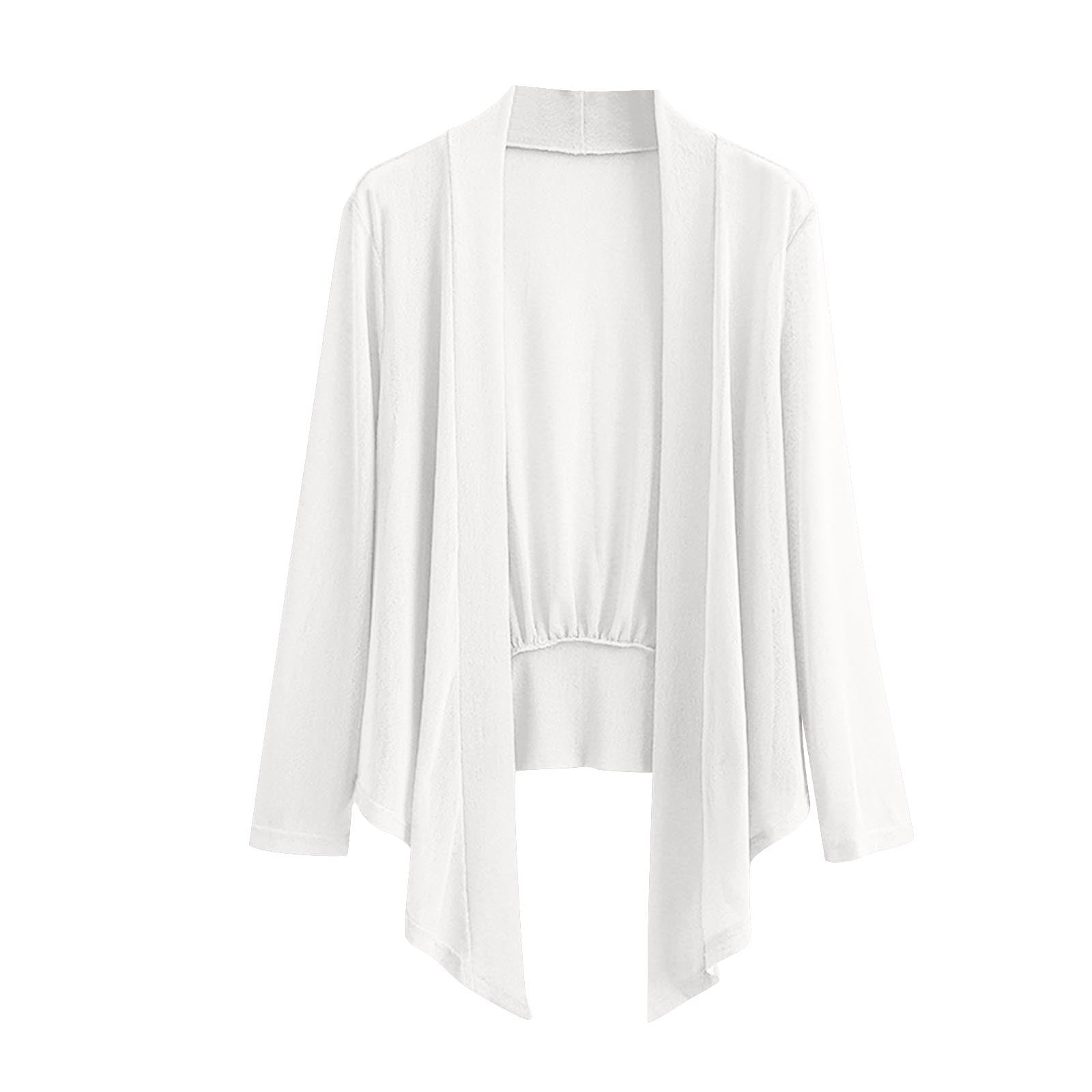 snilers Plus Size Cardigans for Women Open Front Long Sleeve Mesh Sheer ...