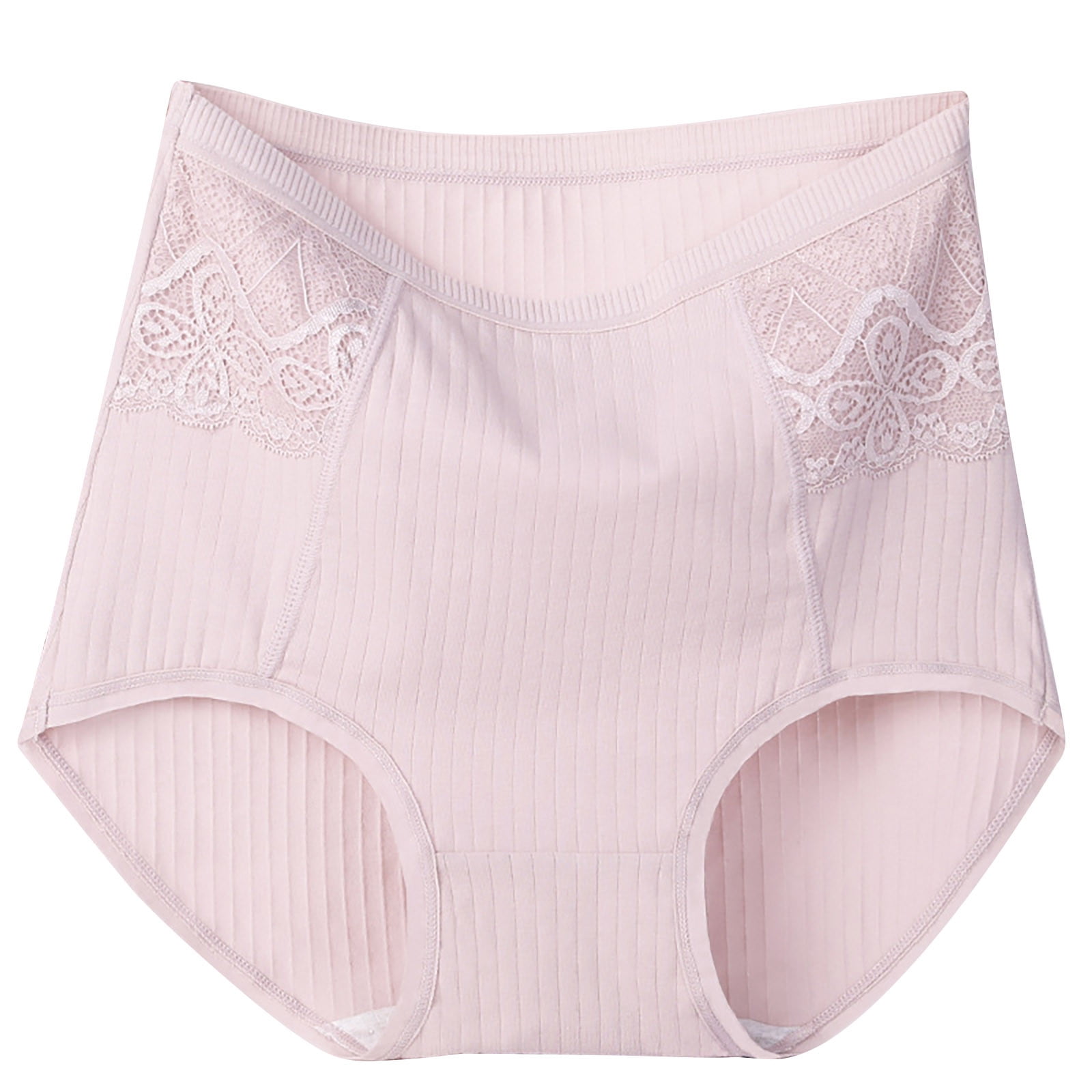 snilers Plus Size Cotton Underwear for Women Baggy High Waist Lace ...