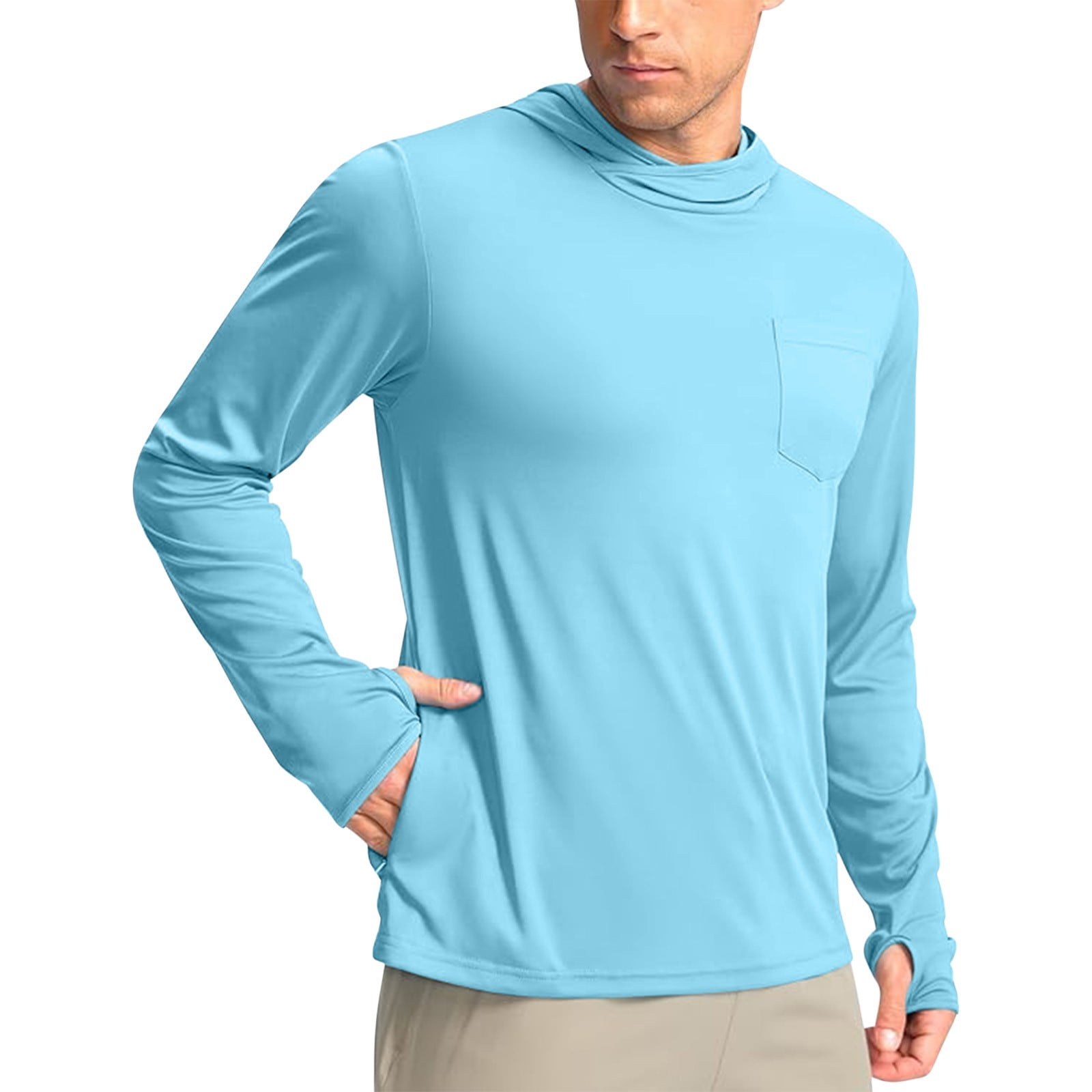 snilers Sun Shirts for Men UPF 50+ Long Sleeve Hoodie Beach Vacation ...