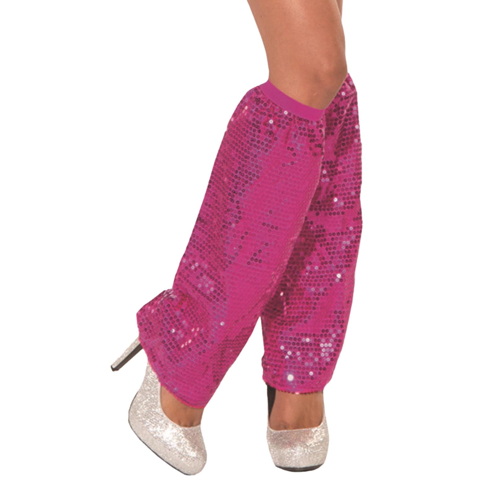 snilers Women's Sequins Leg Warmers Glitter Leg Sleeves 80s Dance Party ...