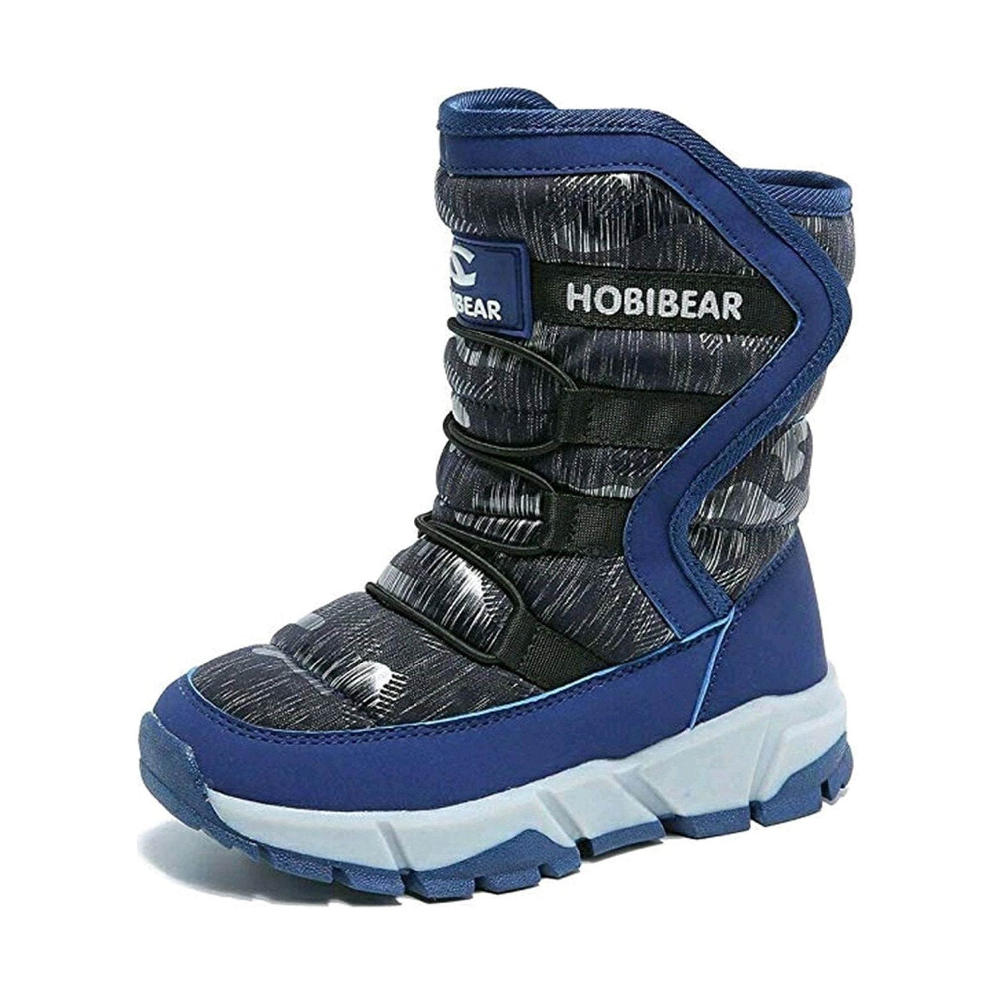 snow boots for boys and girls winter outdoor kids shoes(10) blue ...