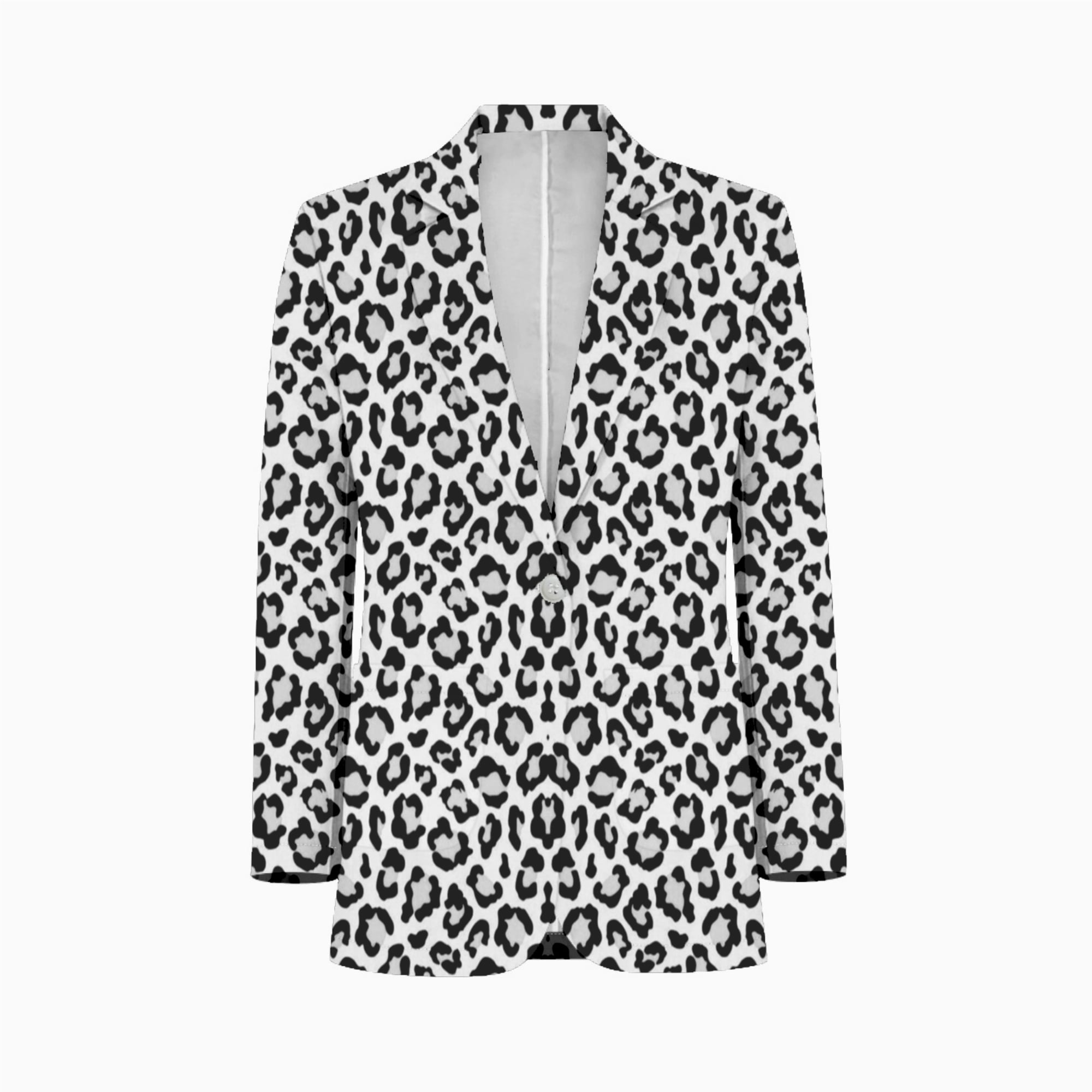 snow leopard print Customized Men's Suits full man Shawl Collar ...