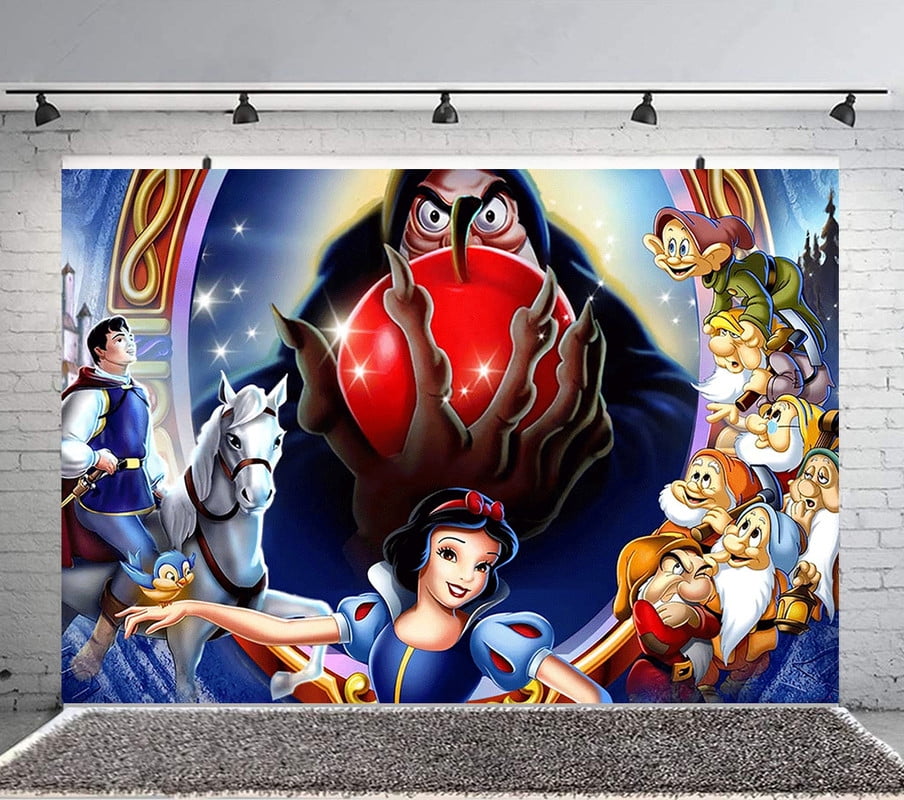snow white Backdrop Banner Party Supplies Poster Movie Theme Background ...