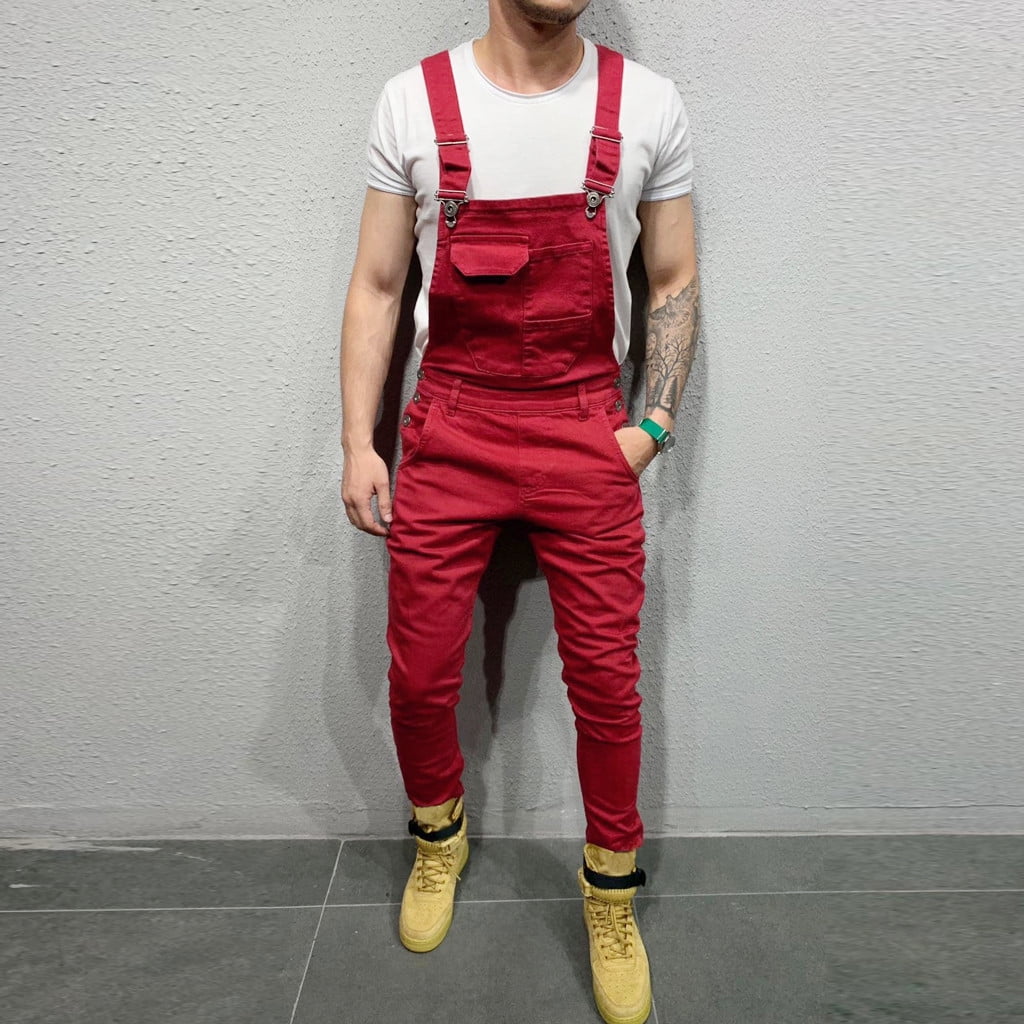 snowsong Overalls For Men Denim Overalls For Men Mens Pocket Jeans ...