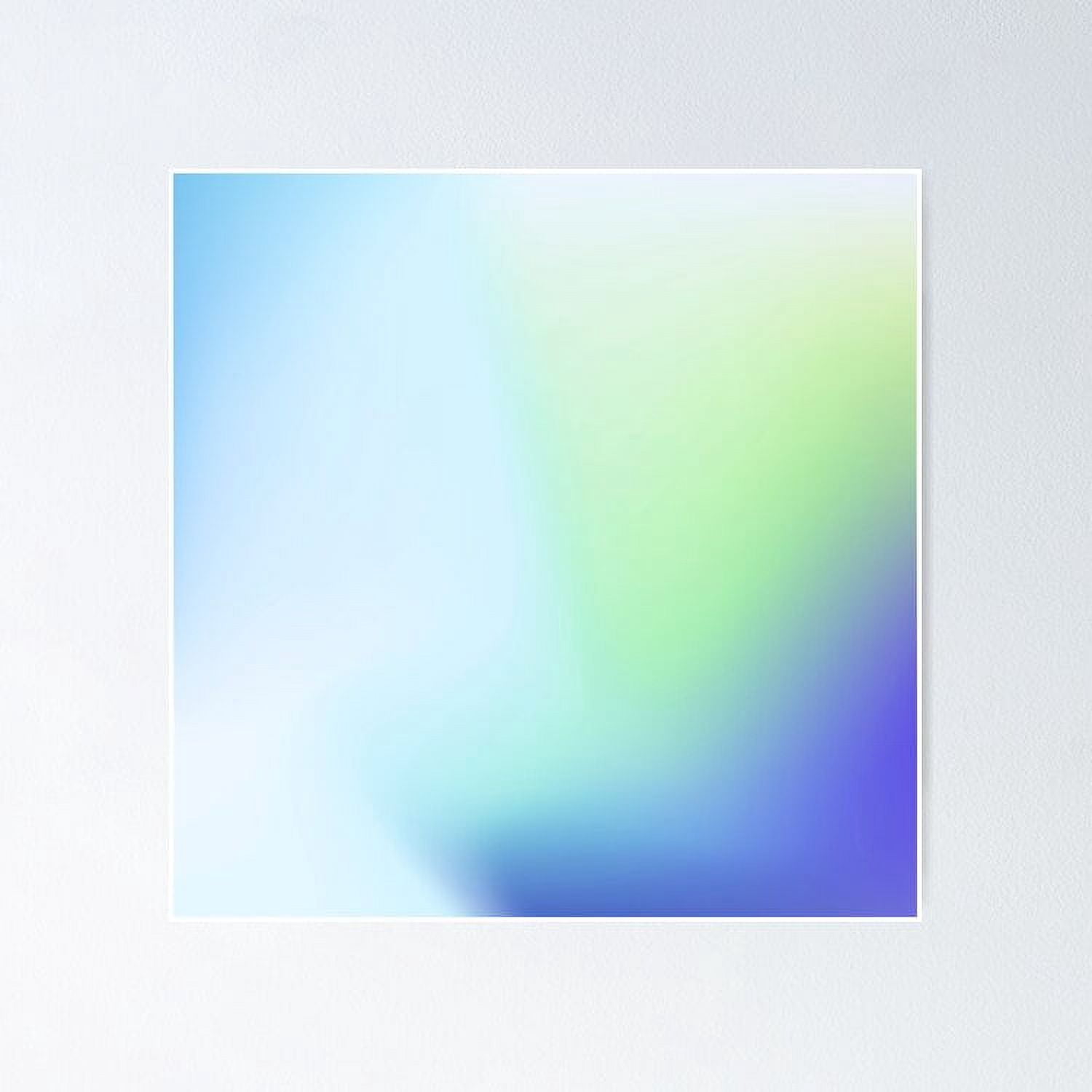 snowy mint gradient mesh UNFRAMED Poster, 16x24 - Walmart.com