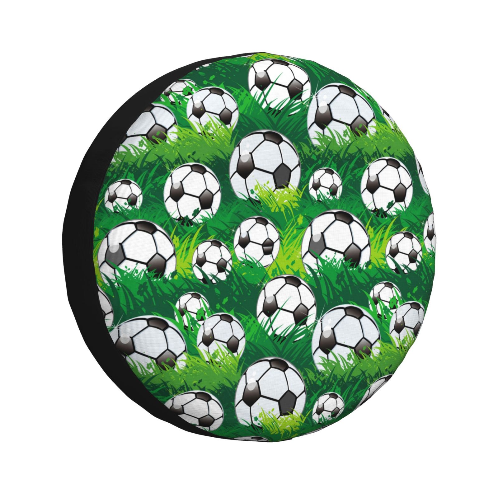 soccer Football ball green grass Spare Tire Cover for Trailer Camper RV ...
