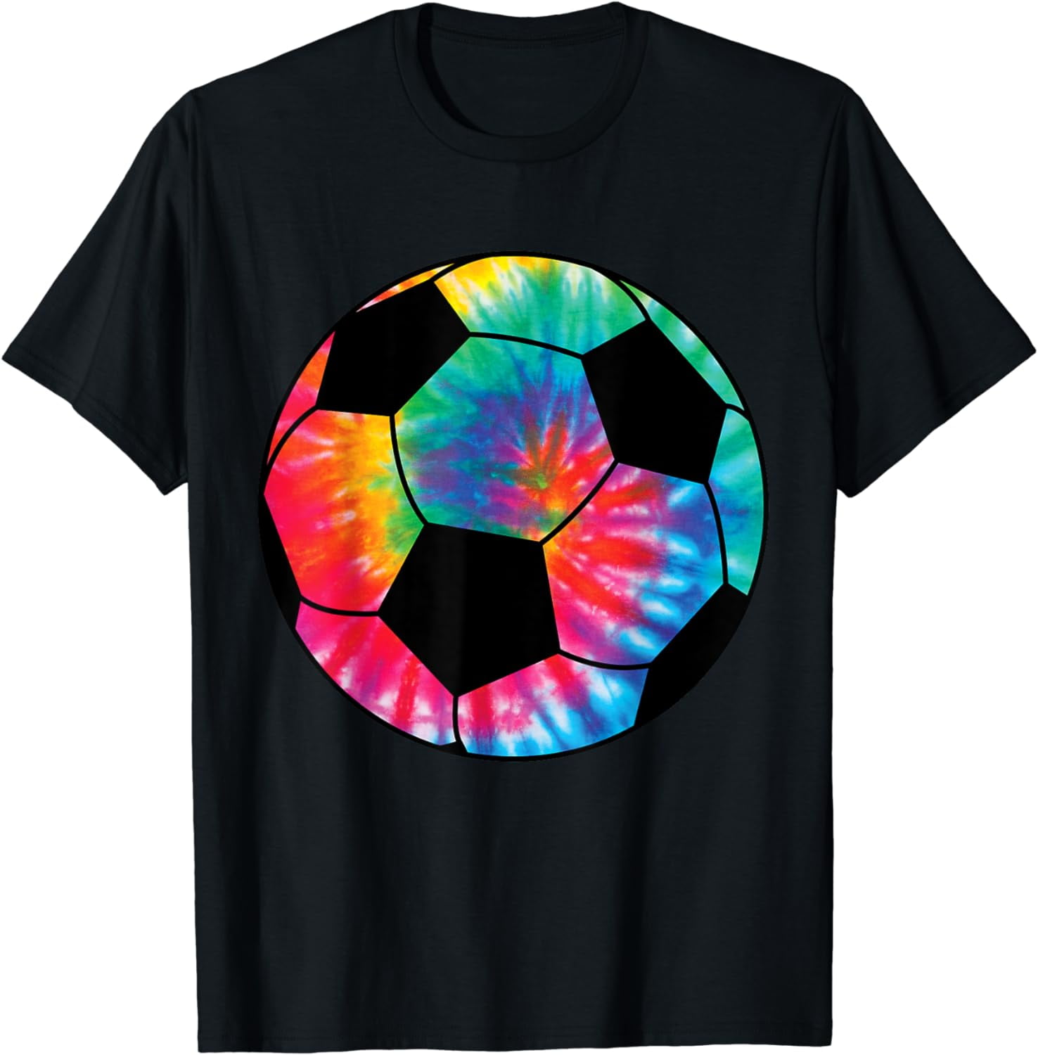 soccer ball Kids Boys Teenage Men Girls soccer tie dye T-Shirt ...