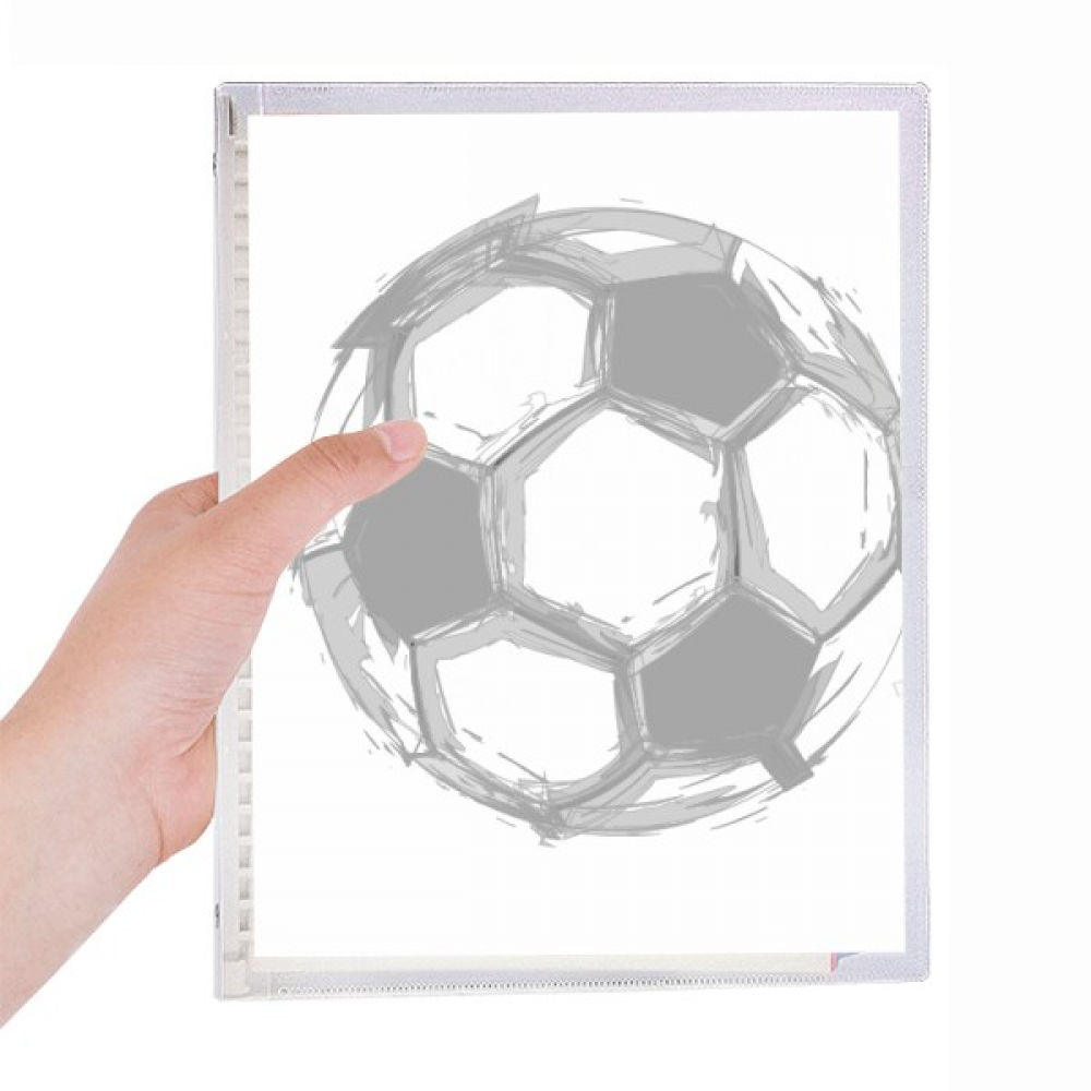 soccer football sports green notebook loose diary refillable journal ...