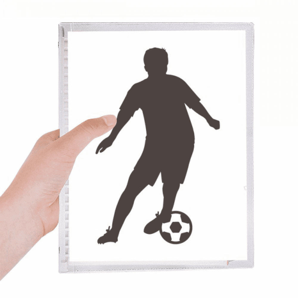 soccer football sports outline notebook loose diary refillable journal ...