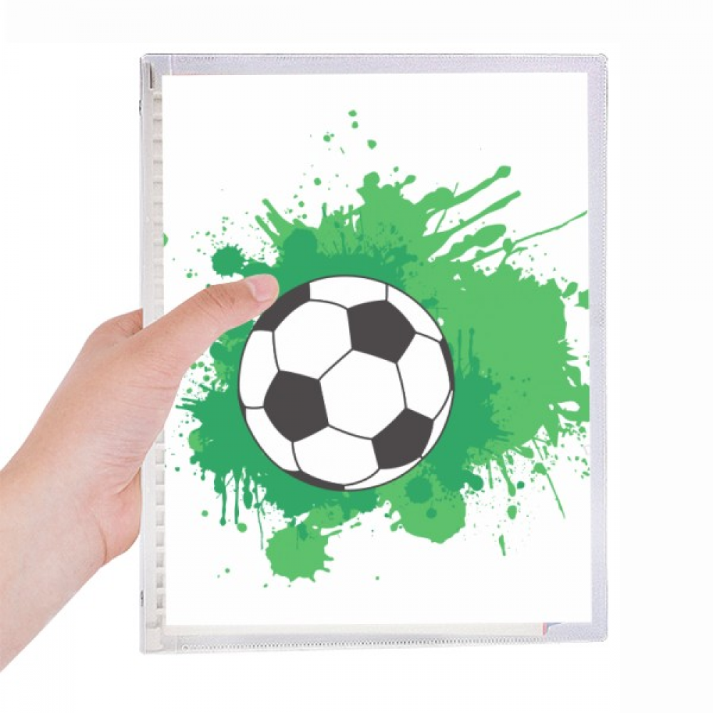 soccer football sports your text notebook loose diary refillable ...
