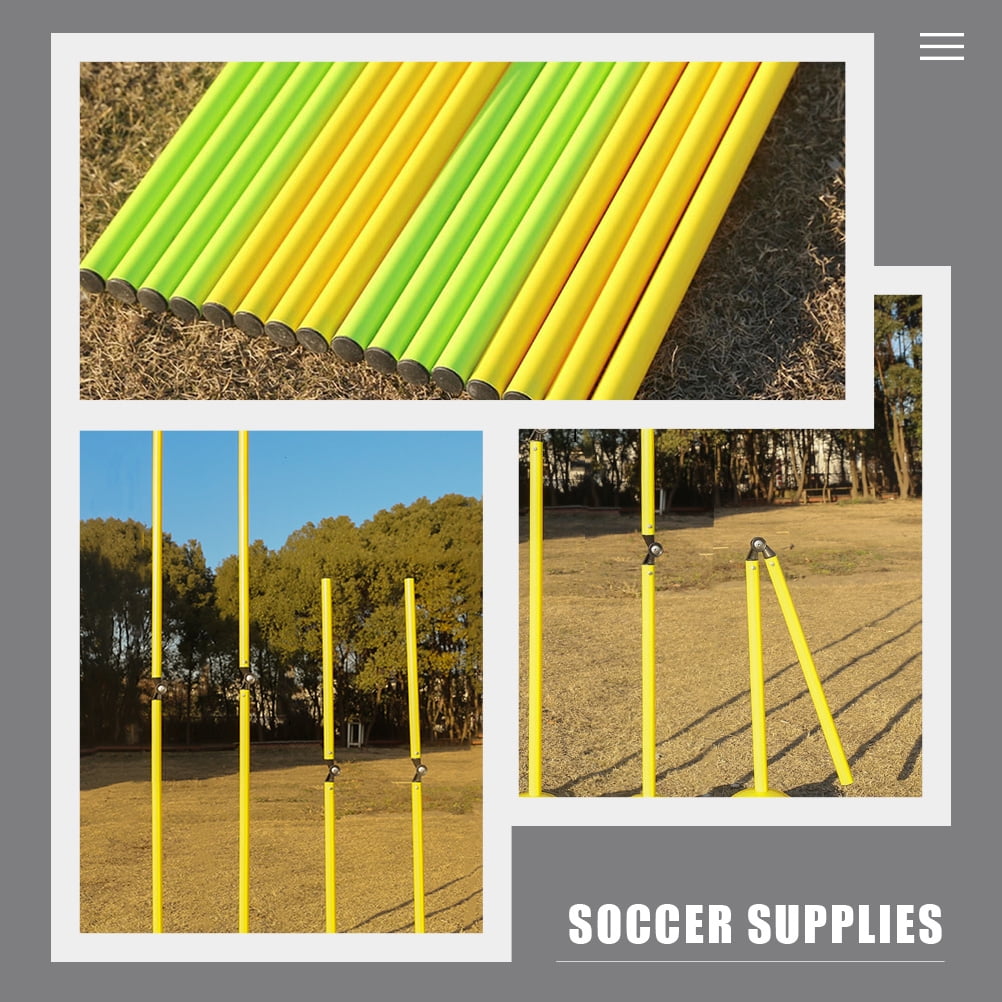 soccer poles for training Folding Soccer Pole Football Agility Pole ...