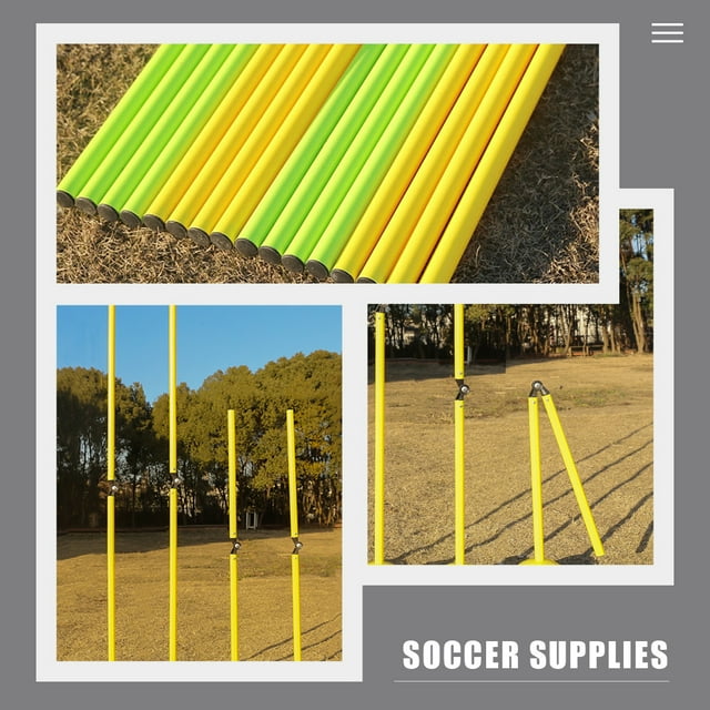 soccer poles for training Folding Soccer Pole Football Agility Pole ...