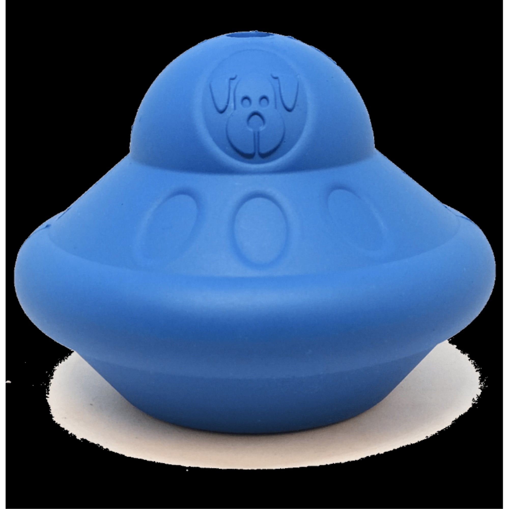 sodapup spotnik natural rubber flying saucer shaped chew toy - treat ...