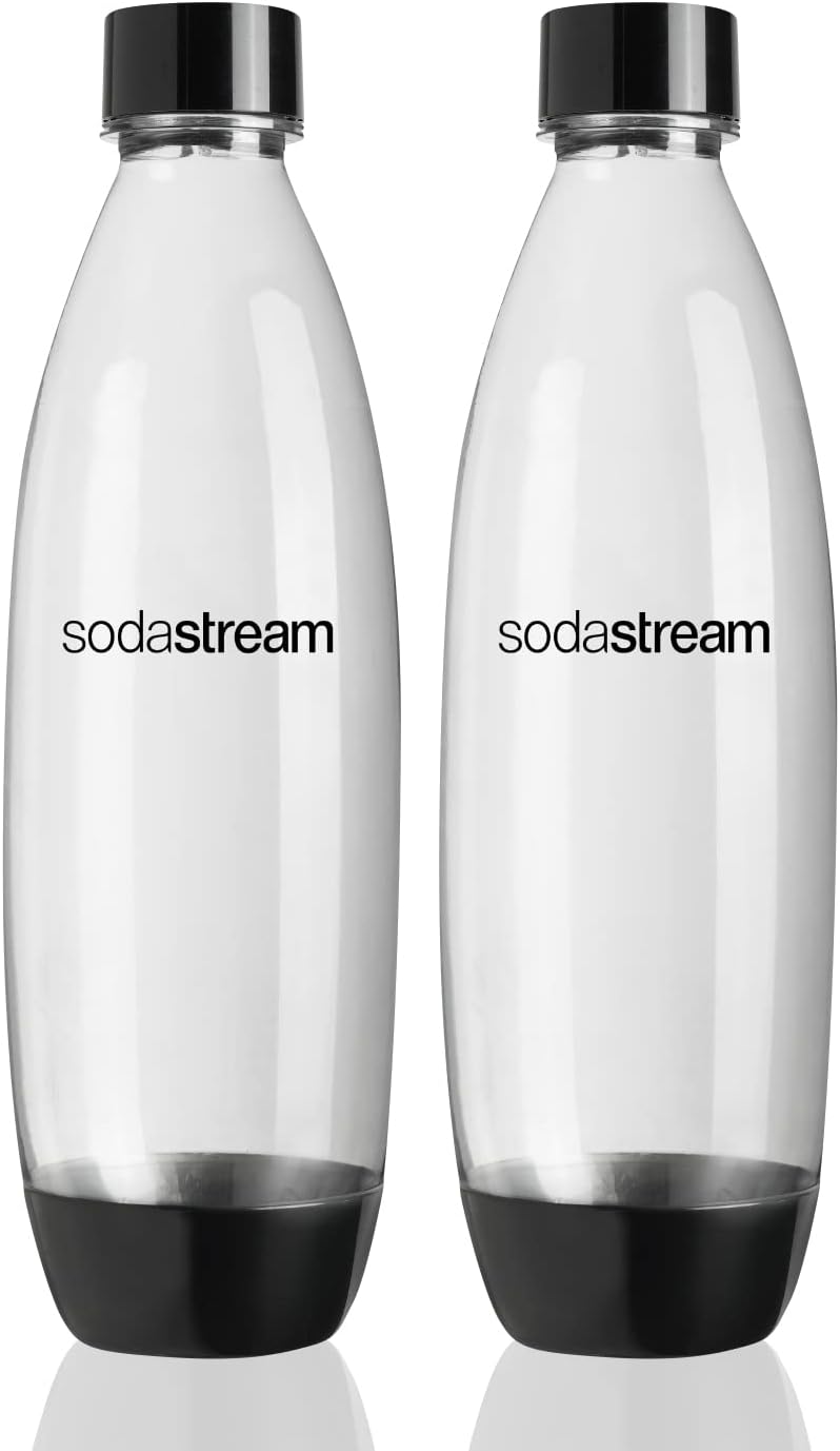 sodastream Sparkling Water Machines Bottles 1 Twin Pack, 2 x 1 Litre ...